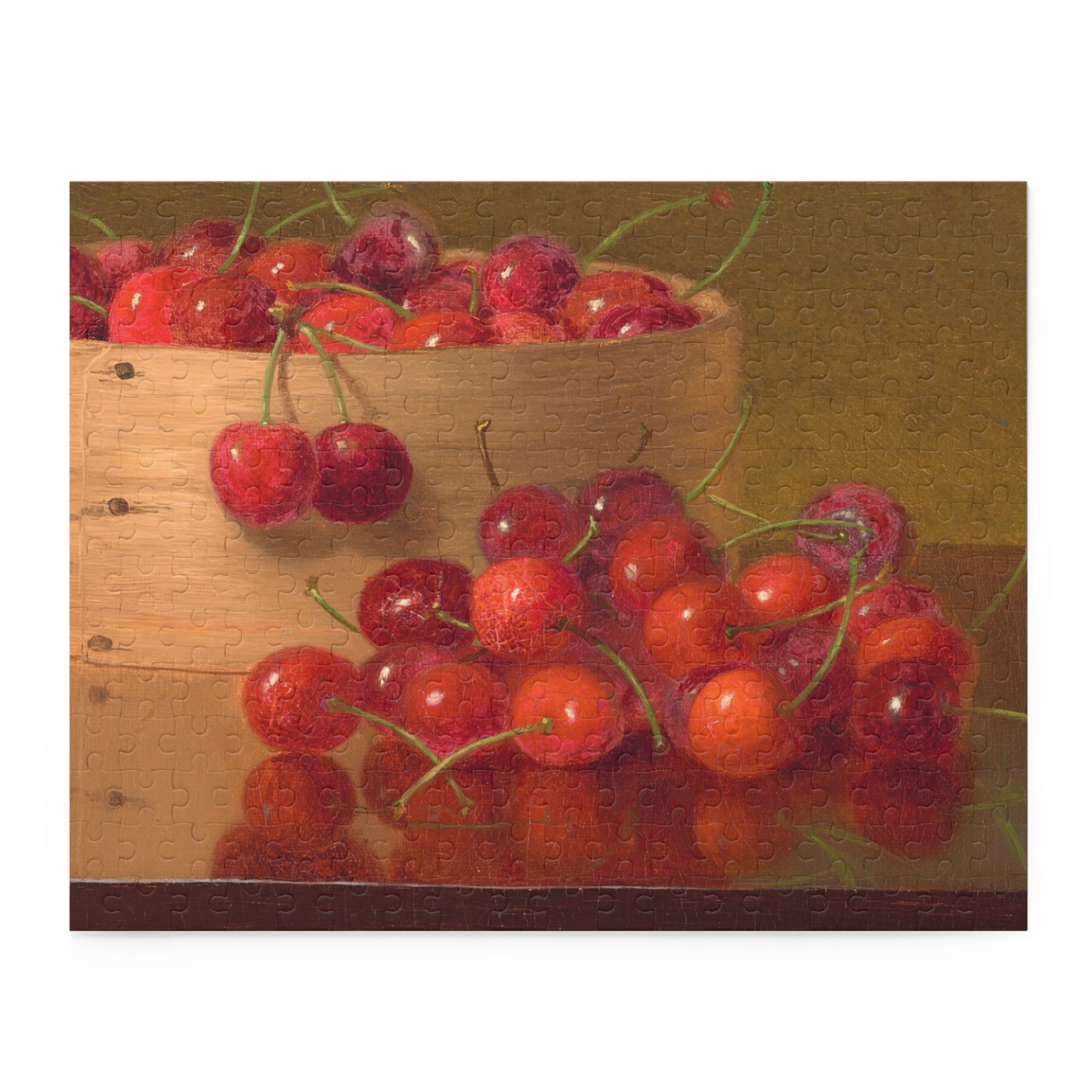Red Cherries by Robert Spear Dunning Jigsaw Puzzle – Keep Calm Collection